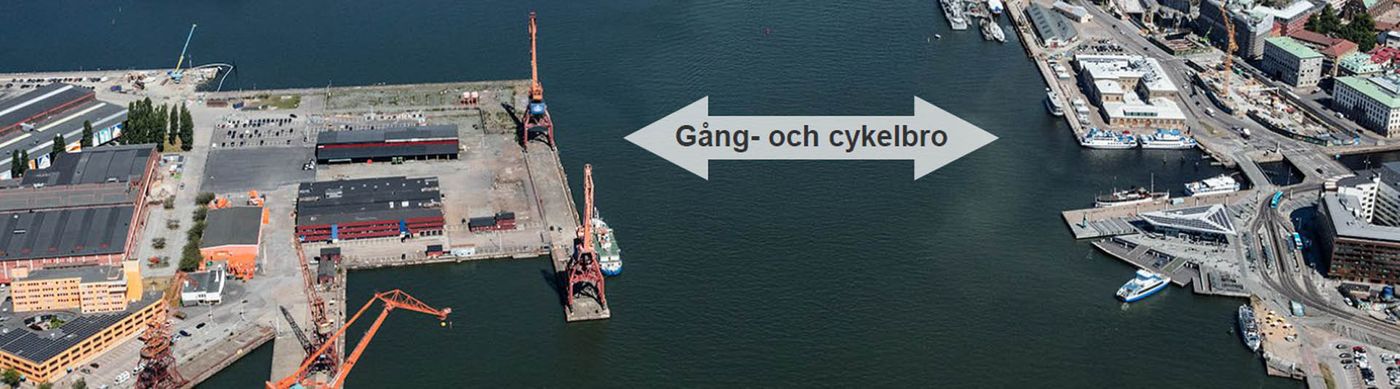Gång- och cykelbro Packhuskajen - Hugo Hammars kaj - Göteborgs Stad